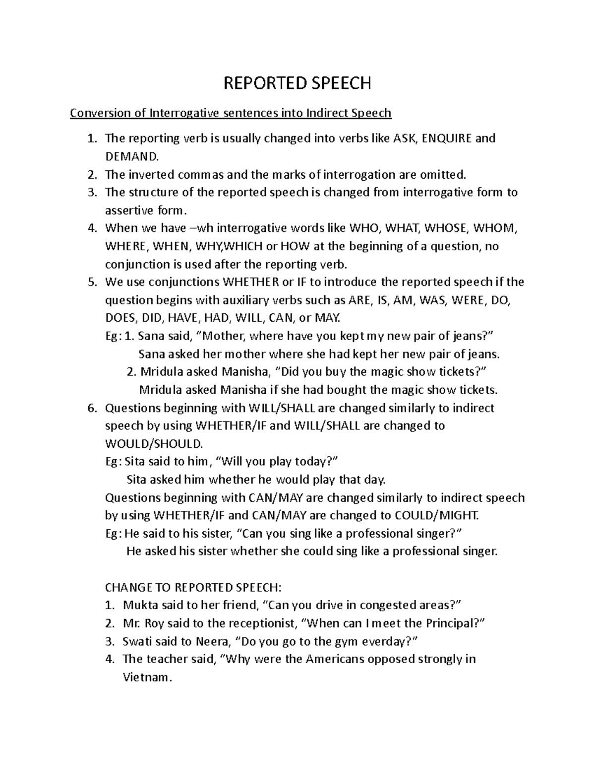 DOC-20260206-WA0017 - Reported Speech: Indirect Speech Conversion Guide ...