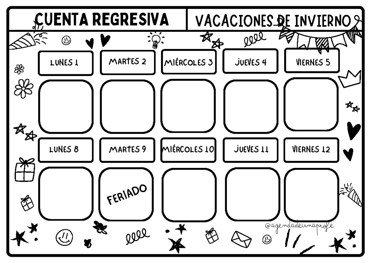 Cuenta regresiva Receso Invernal - introducción a la enseñanza ...