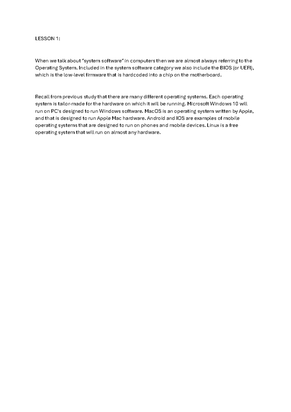 IT Module 2: Understanding Operating Systems & Virtualization Concepts ...