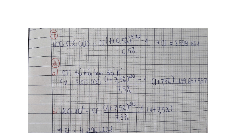 Financial Analysis: CF Calculations and Present Value (PV) Insights - Studocu