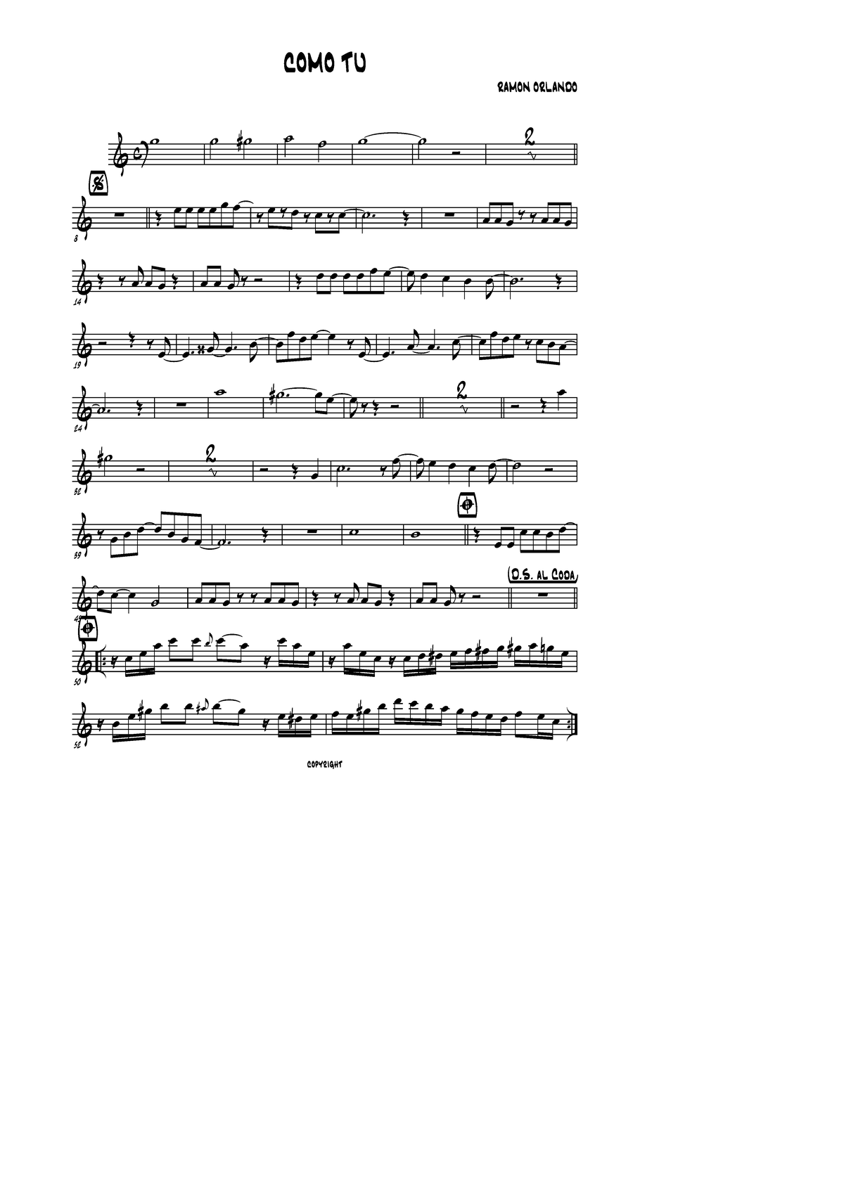 COMO TU - Alto Sax - Study Notes and Exercises - Studocu