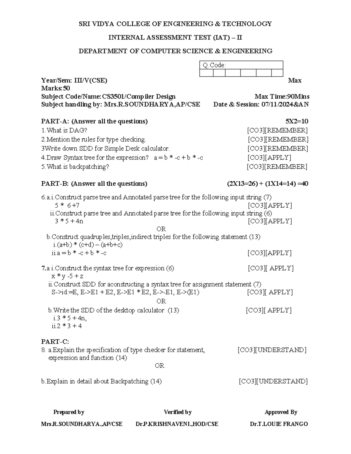 Al3452 Os Unit 4 Lecture Notes Unit 4 Storage Management Syllabus