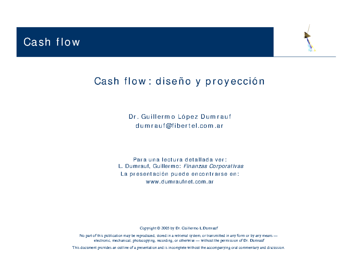 Finanzas Corporativas 04: Análisis y Proyección del Cash Flow - Studocu