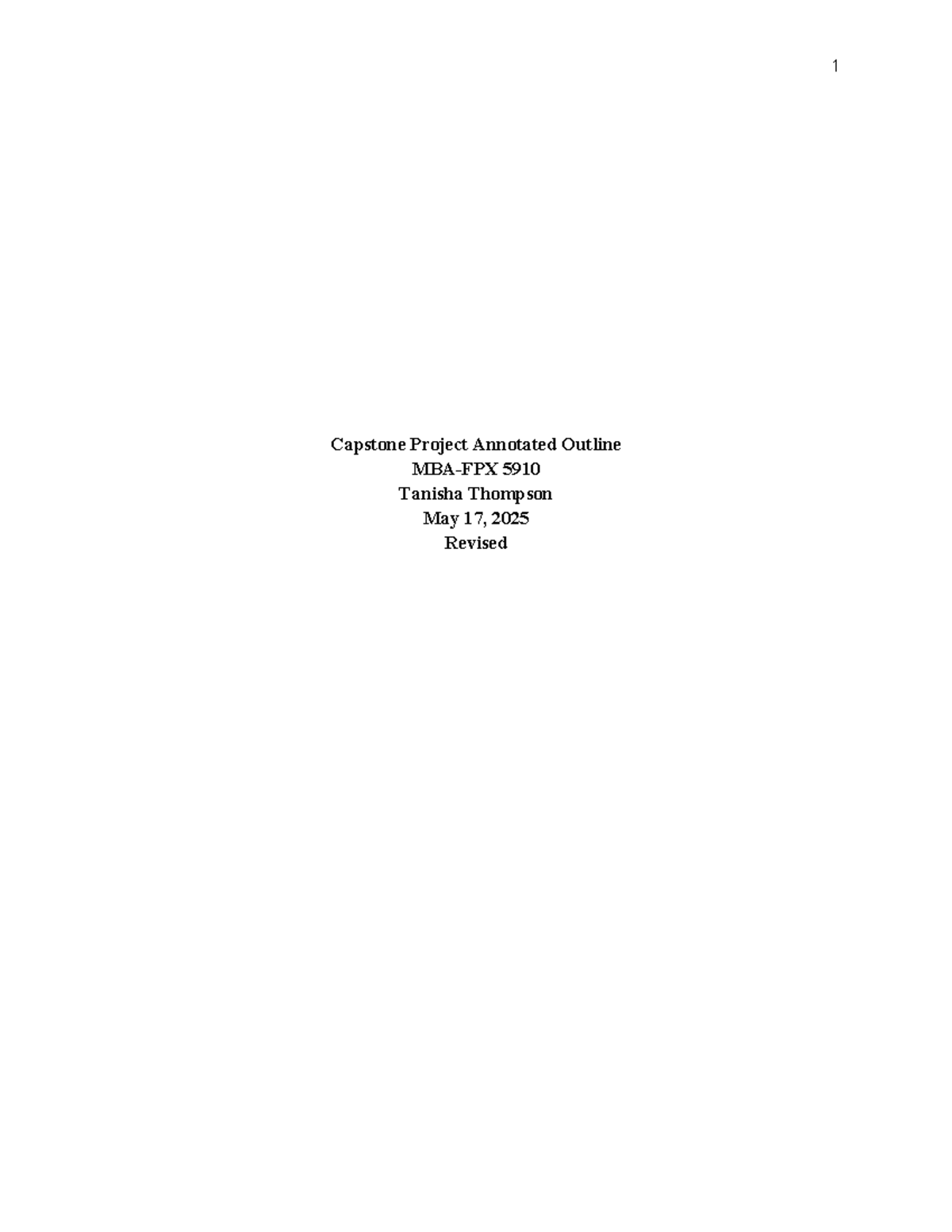 Annotated Outline for Capstone Project 5910: Hertz Inc. Analysis - Studocu