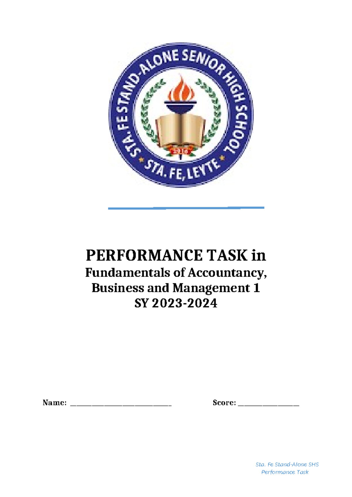 Performance Task: Merchandising Problem (Periodic Inventory System) - FABM2 - Studocu