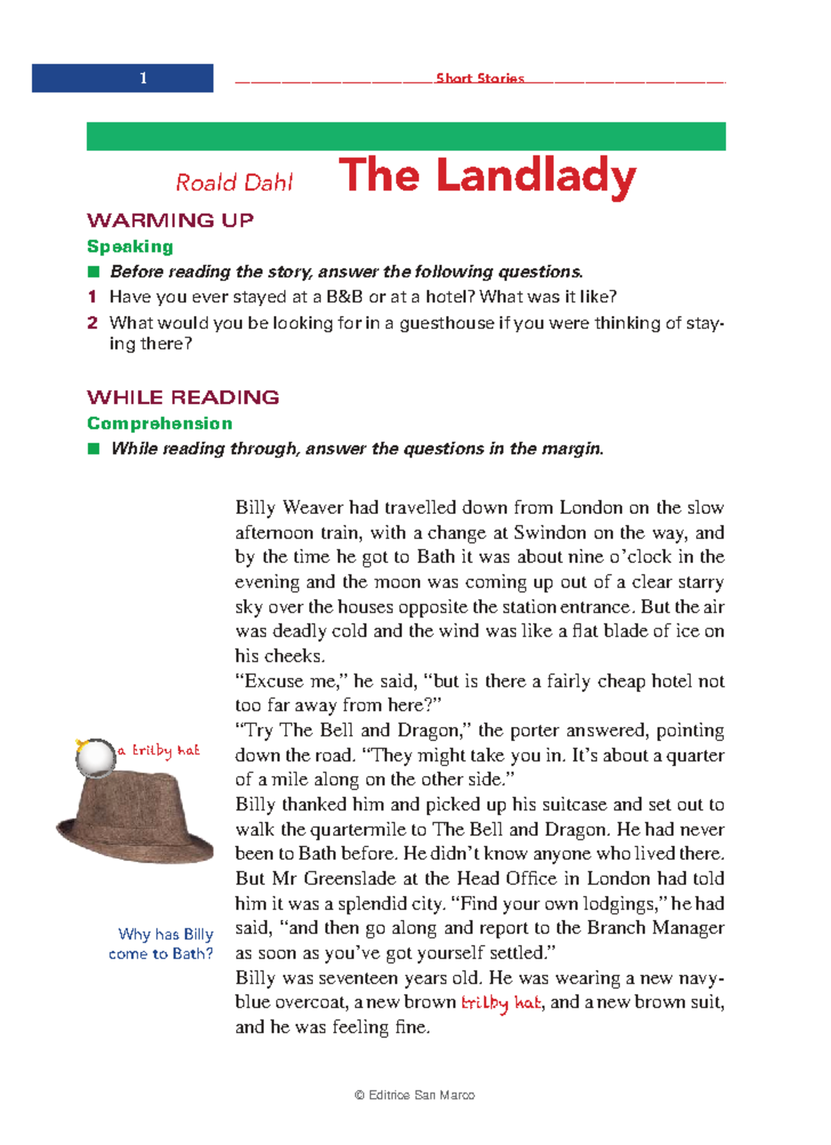 The Landlady: A Study Guide for Short Stories (ENG101) - Studocu