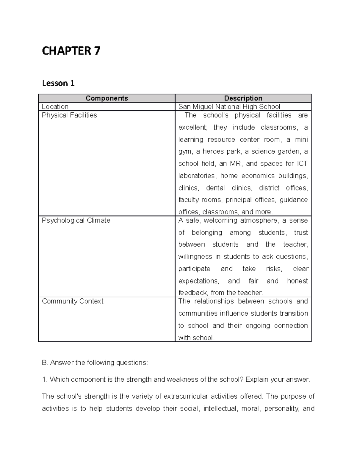 Chapter 7 - to enhance reading skills of students - CHAPTER 7 Lesson 1 ...