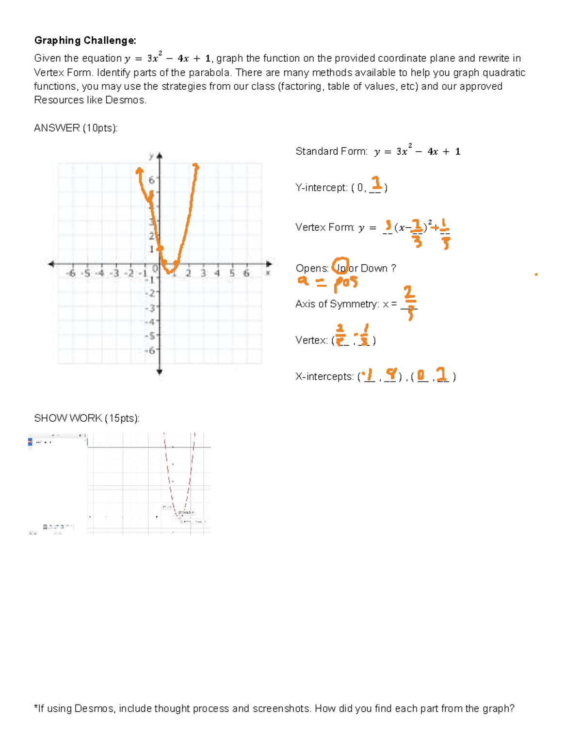Graphing Challenge: Non-linear Functions (MATH 101) - Studocu