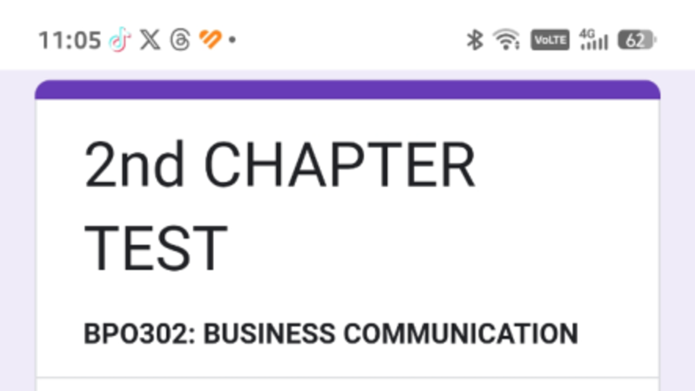 BPO302: Business Communication 2nd Chapter Test Review - Studocu