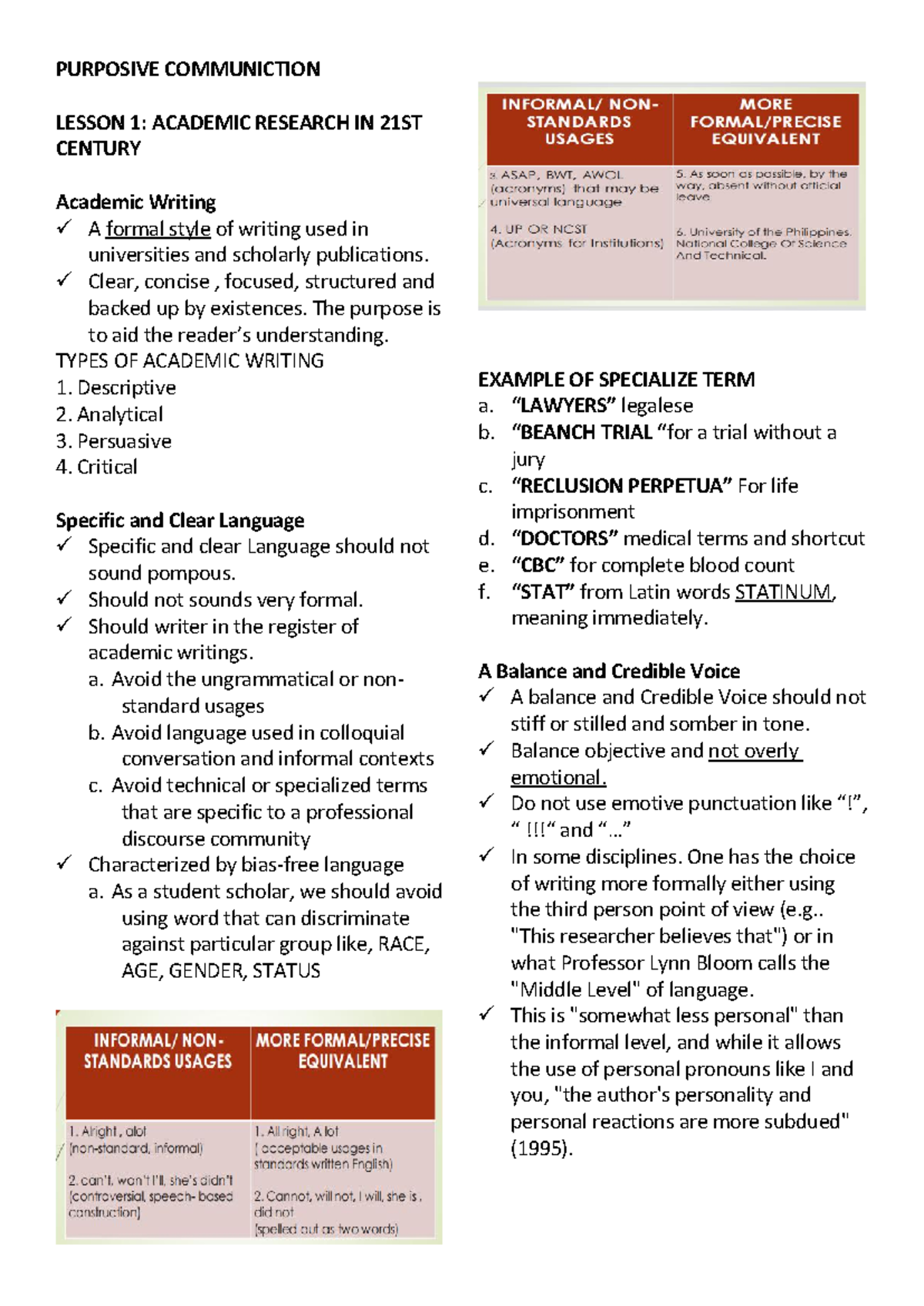 PURPOSIVE COMMUNICATION MIDTERM: ACADEMIC RESEARCH IN THE 21ST CENTURY ...