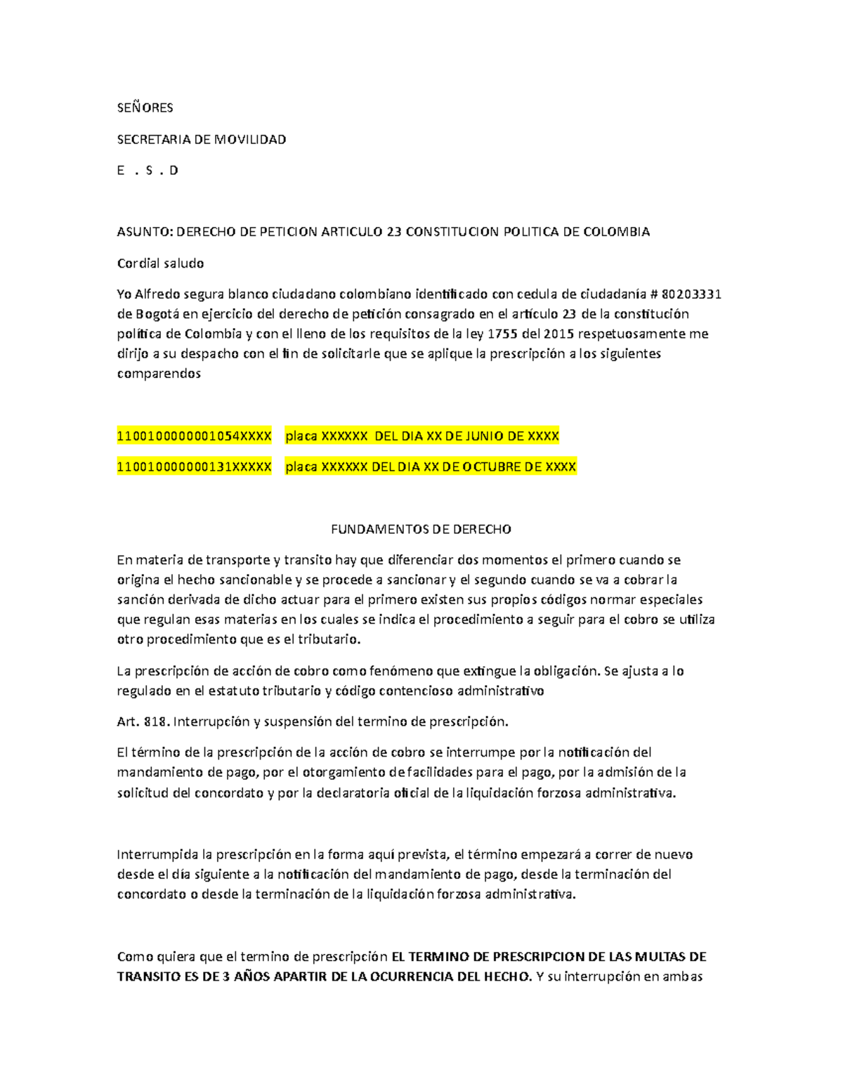 Multas De Transito En Blanco Para Imprimir Reglamento Vial