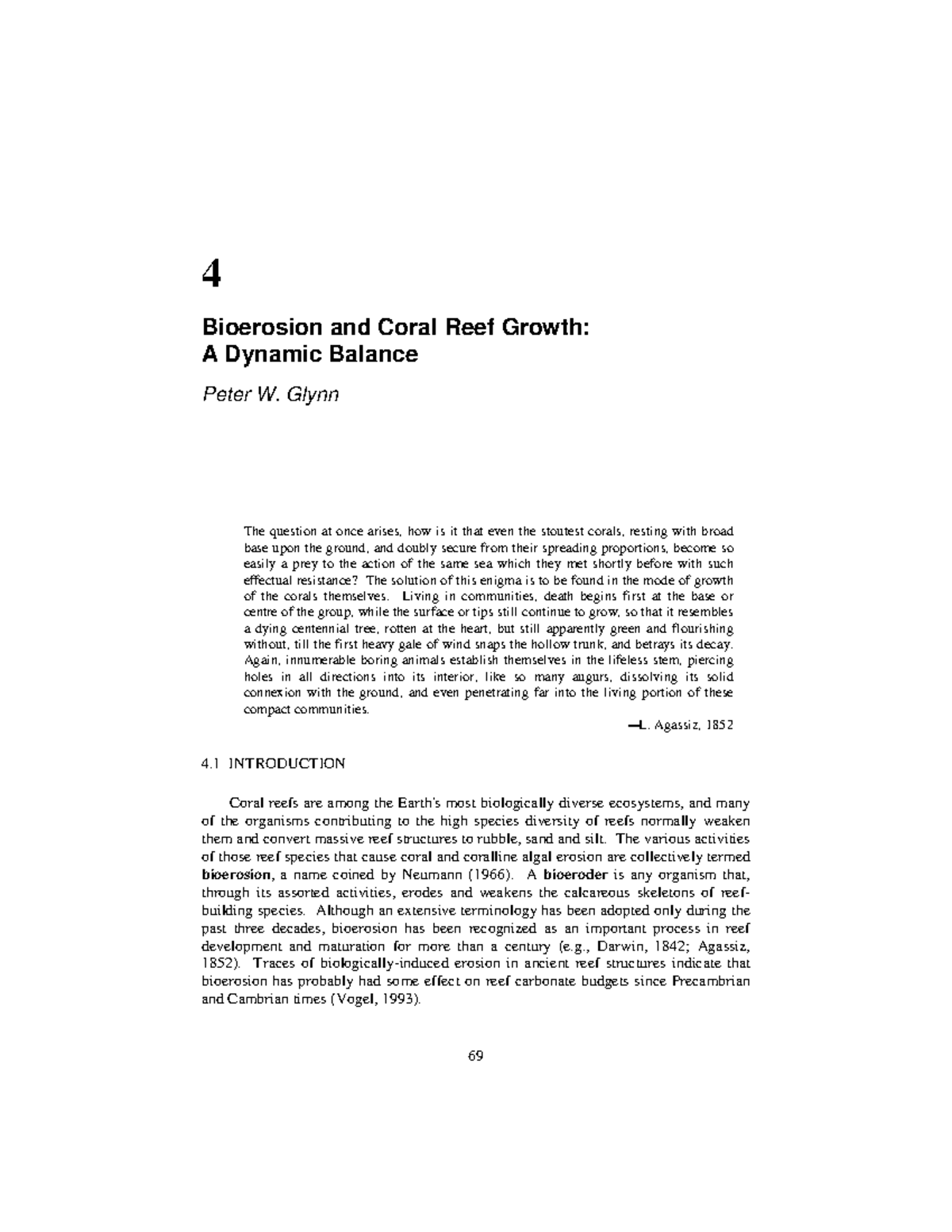 Bioerosion and coral reef growth - a dynamic balance - 69 4 Bioerosion ...