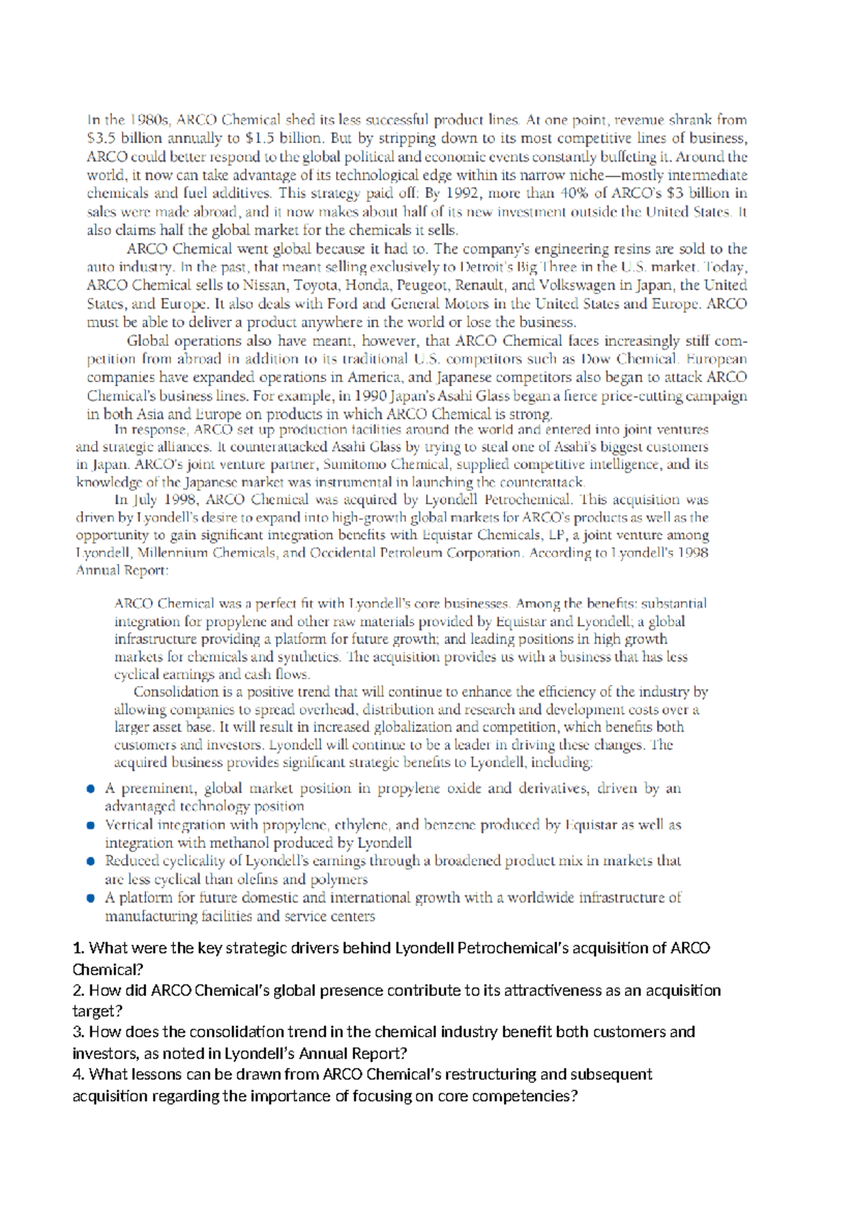 Test 1 - dsdasda - What were the key strategic drivers behind Lyondell ...