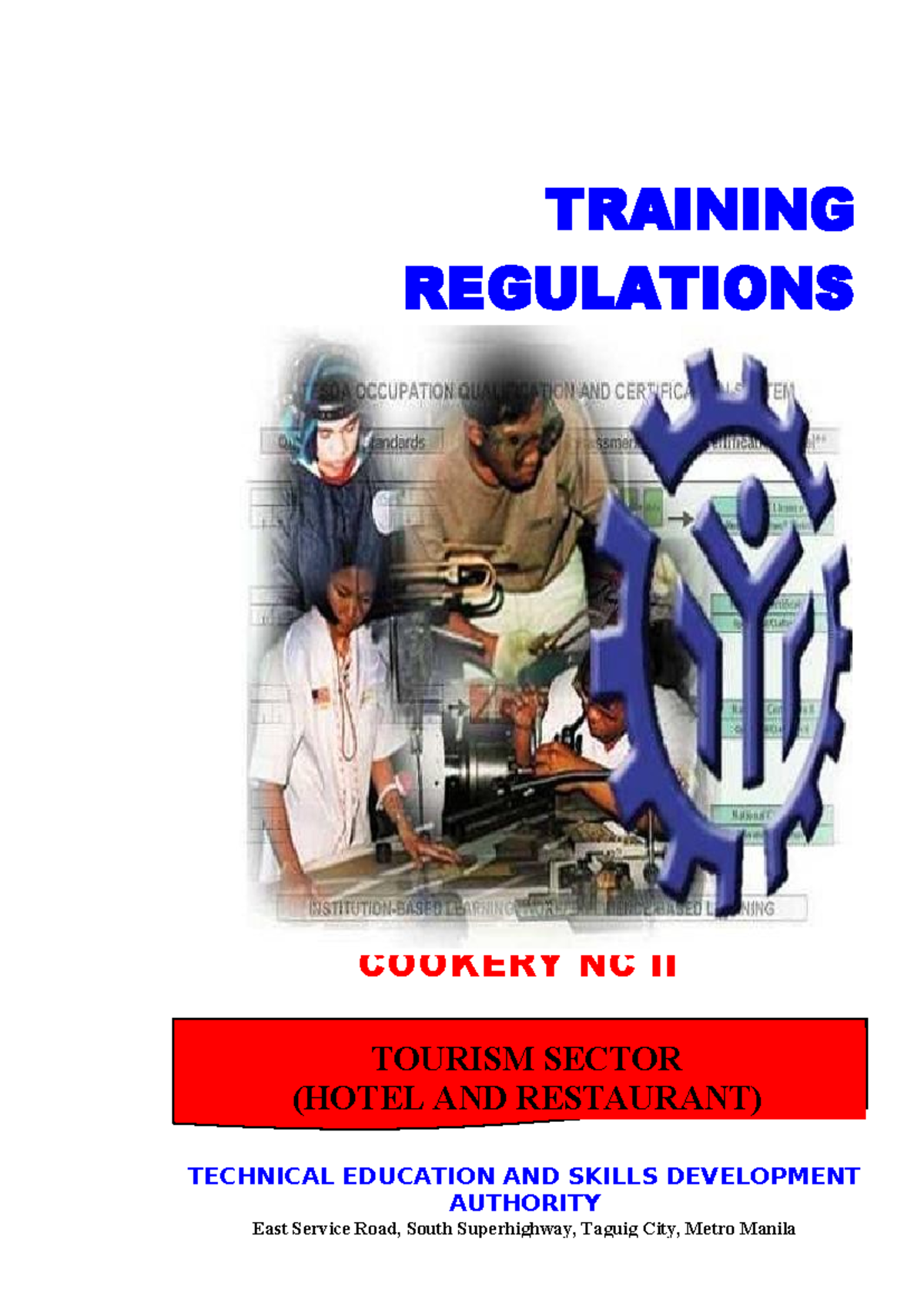 TR COOKERY NC II Training Regulations and Competency Standards - Studocu