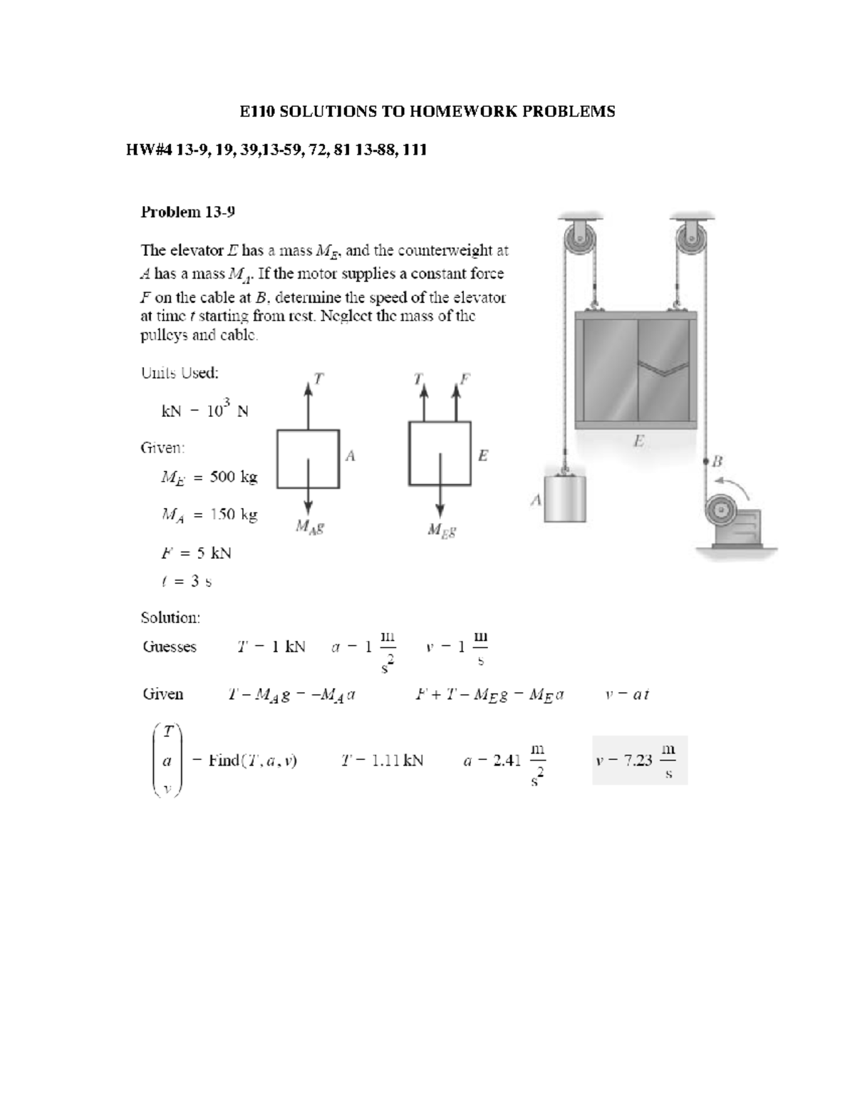 E110 solutions to chapter 13 homework problems 4 - Studocu