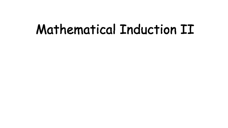 Mathematical Induction II: Strong Induction & Well Ordering Principles ...