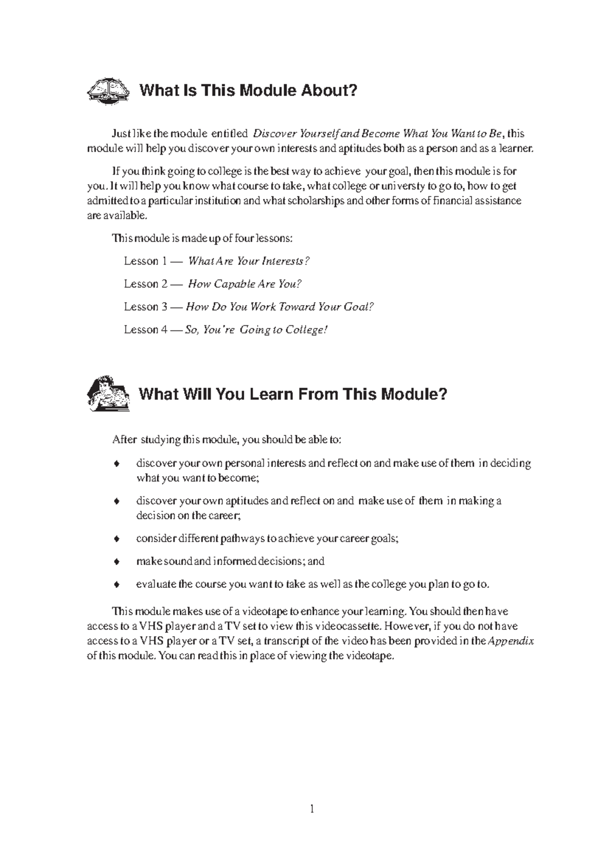Planning Your Career: Discovering Interests & Aptitudes Module - Studocu