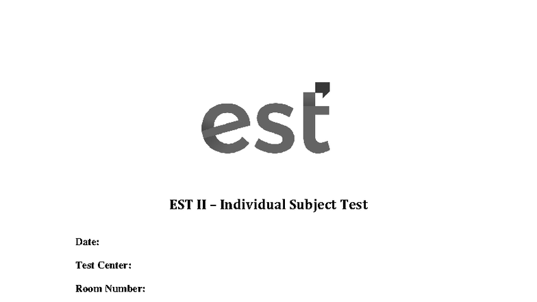 EST 2 Biology - Test Sample 4 - EST II – Individual Subject Test ...