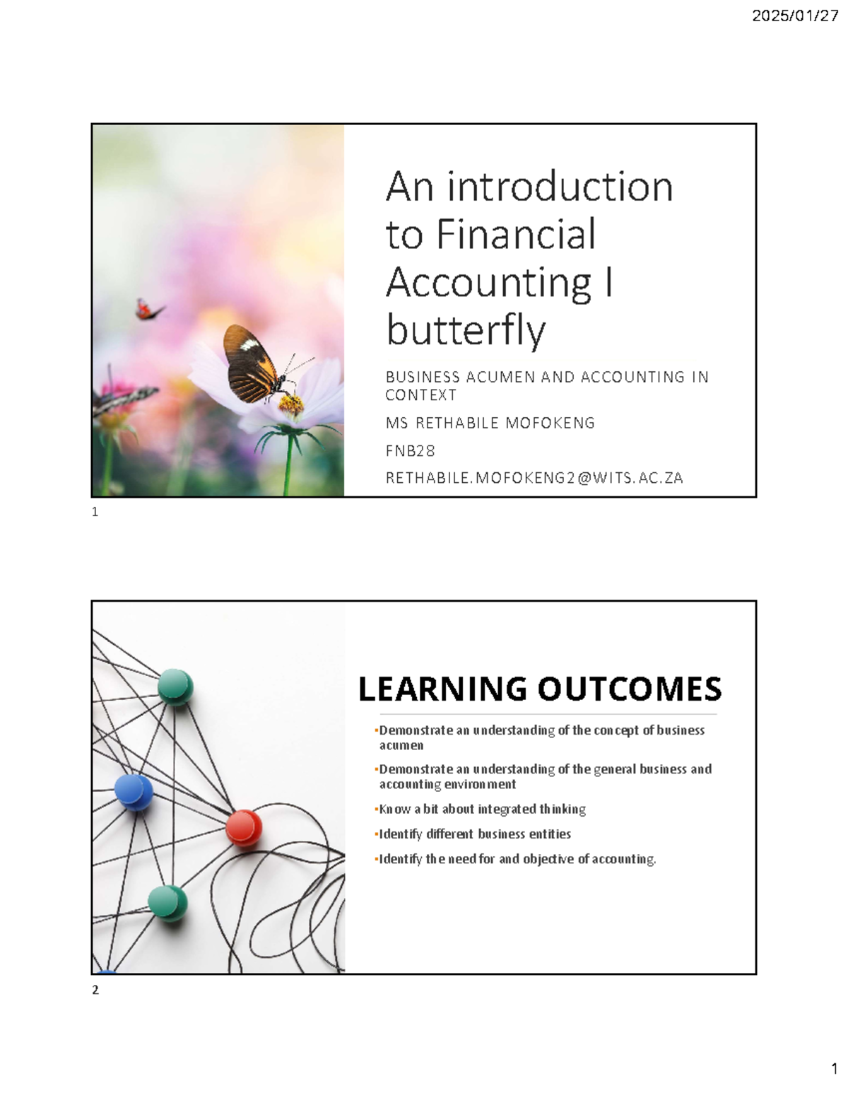 Financial Accounting I: Understanding Business Acumen & Accounting ...