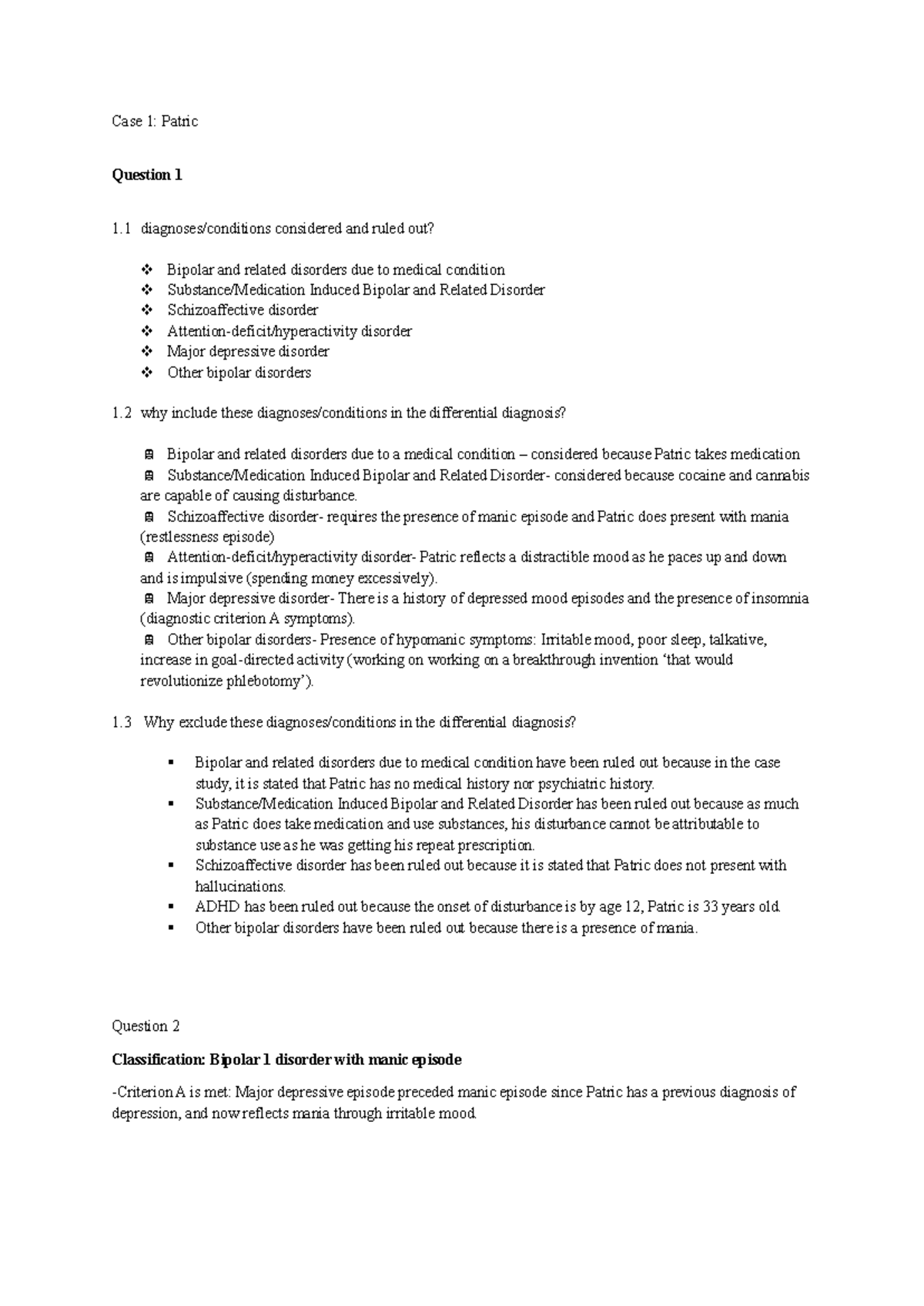 Case Studies - Integrative Analysis of Bipolar & Depressive Disorders ...