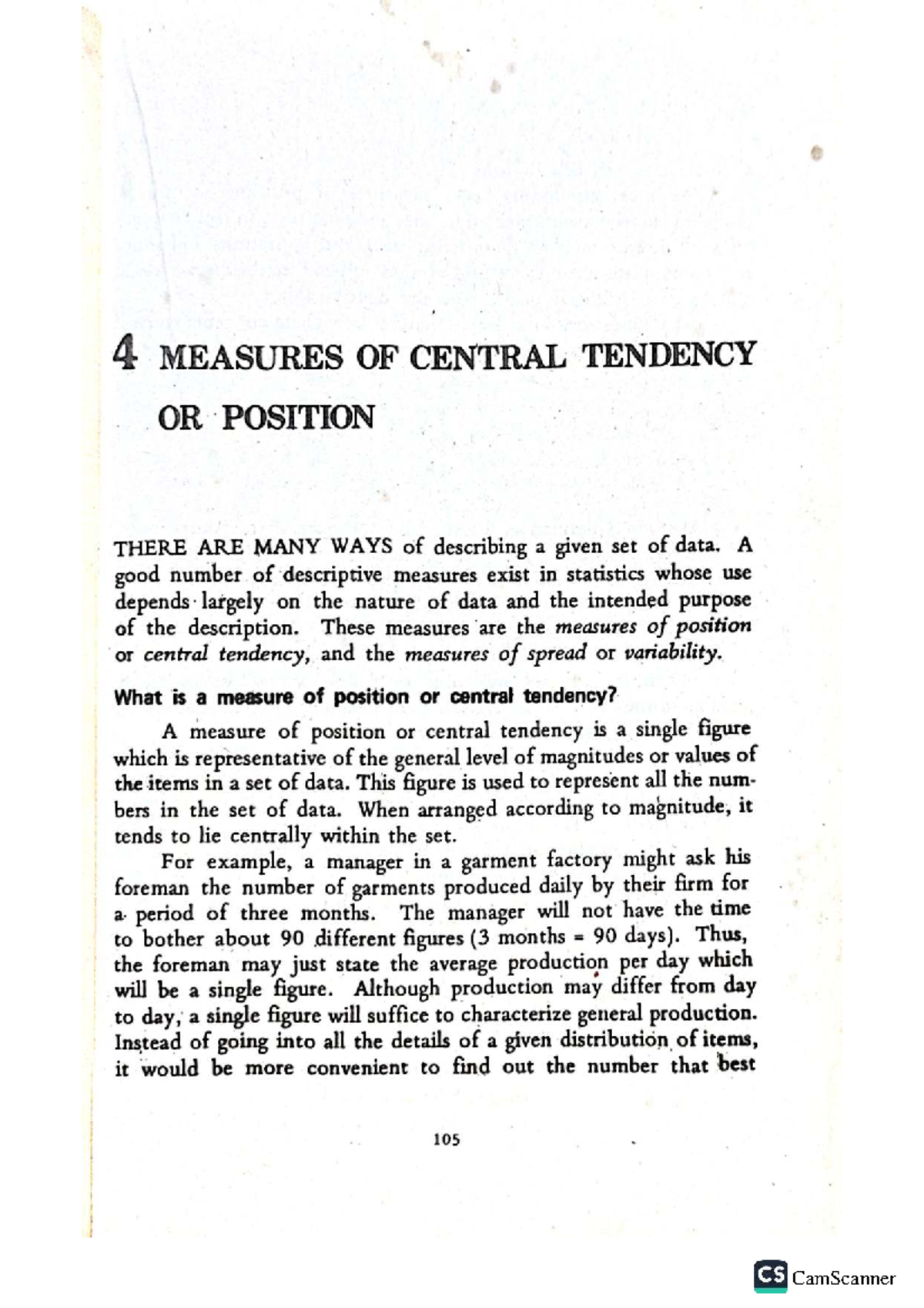 CS 106 Measures of Central Tendency: Mean, Median, and Mode Explained ...