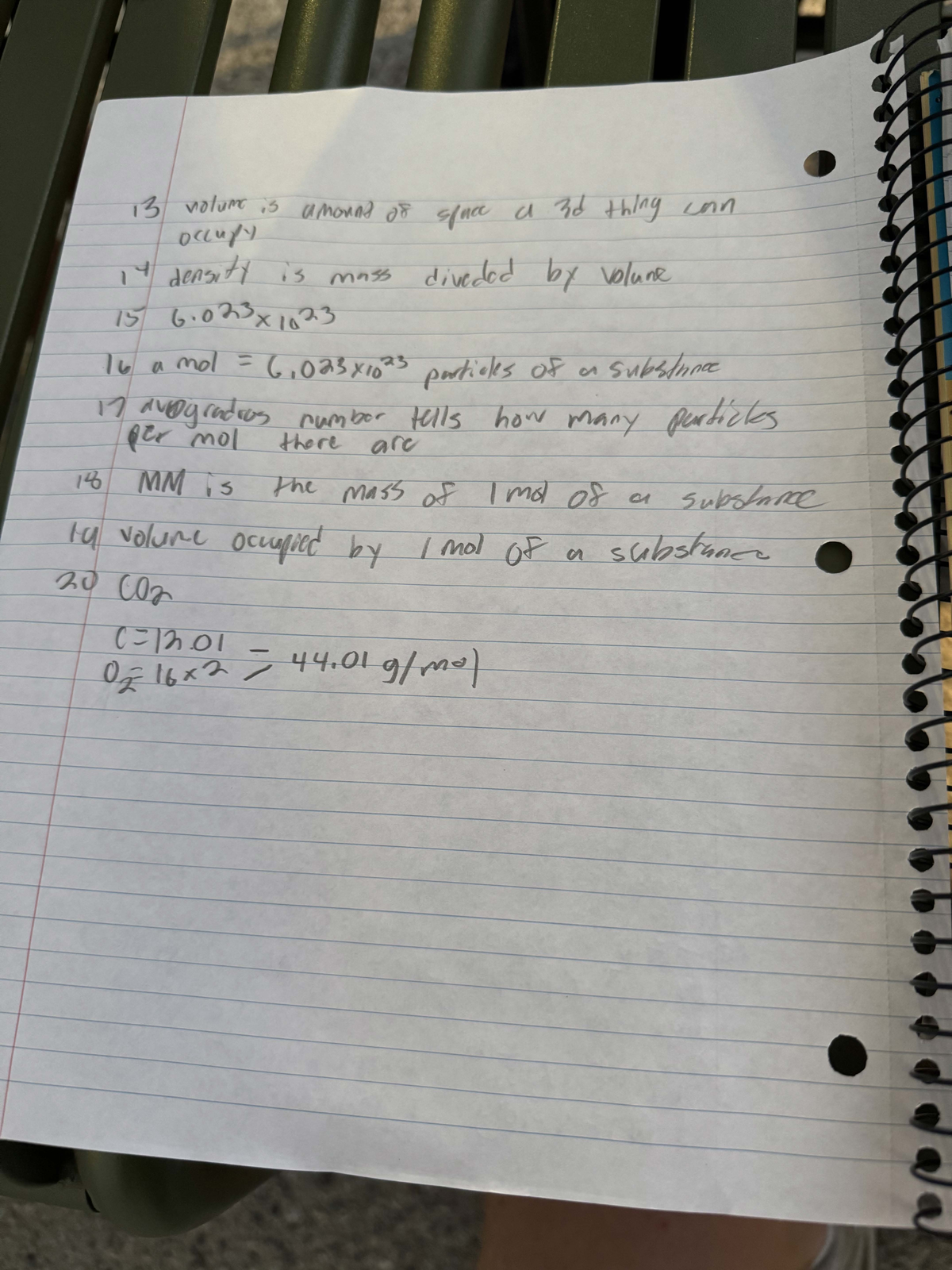 Chem 2 - Density and Volume Concepts in Chemistry Notes - Studocu