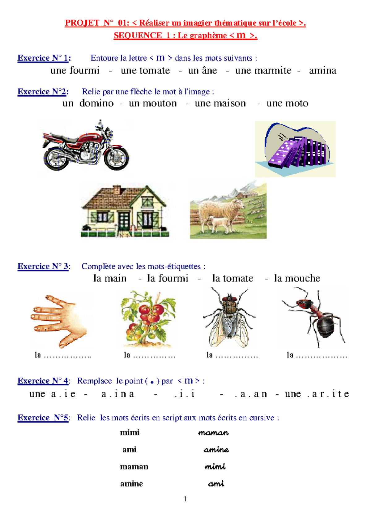 Exercices écrits 3AP : Graphèmes et Activités Thématiques - Studocu