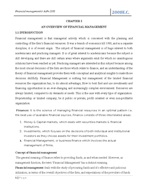 Chapter 1 fundamental of accounting-1 - CHAPTER ONE INTRODUCTION TO ...