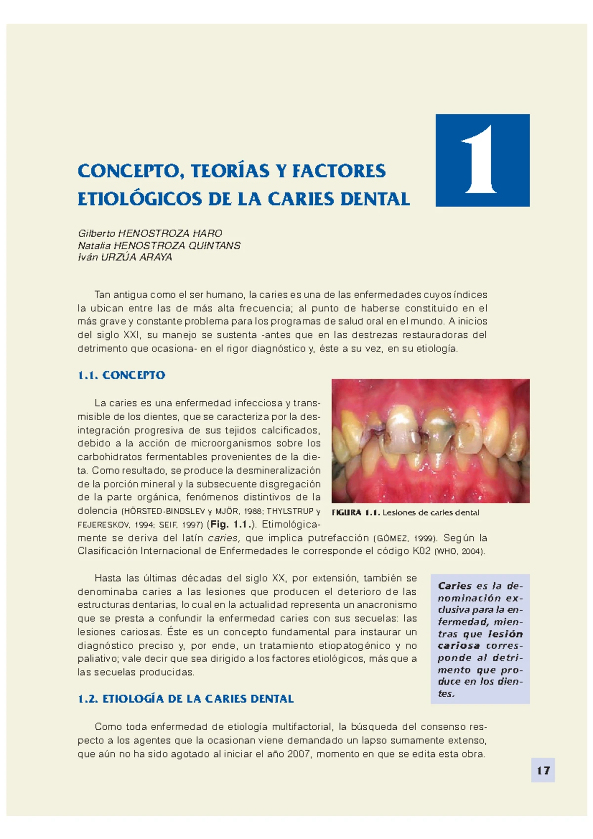 Libro Caries Dental - introducción CONCEPTO, TEORÍAS Y FACTORES ...
