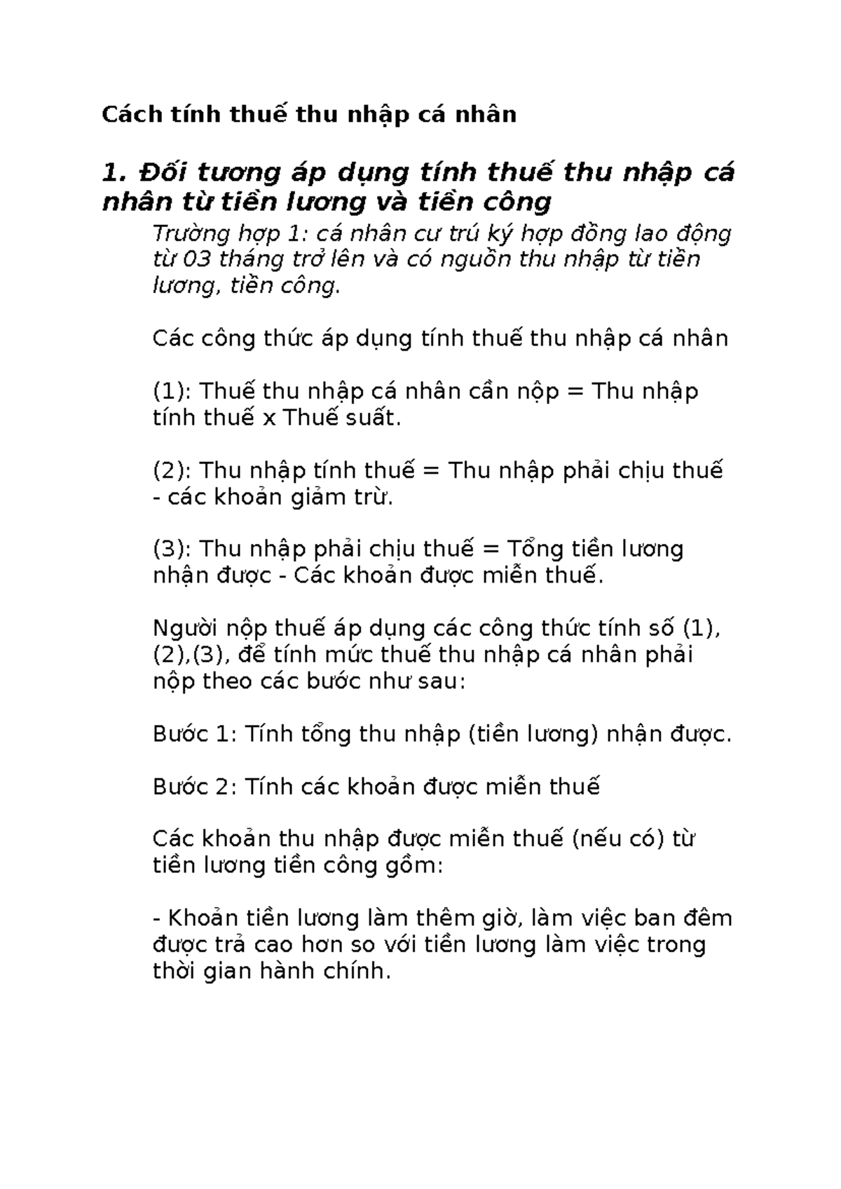 Cách tính thuế TNCN - KẾ TOÁN THUẾ CÔ PHÍ THỊ DIỄM HỒNG 2023 HVNN ...