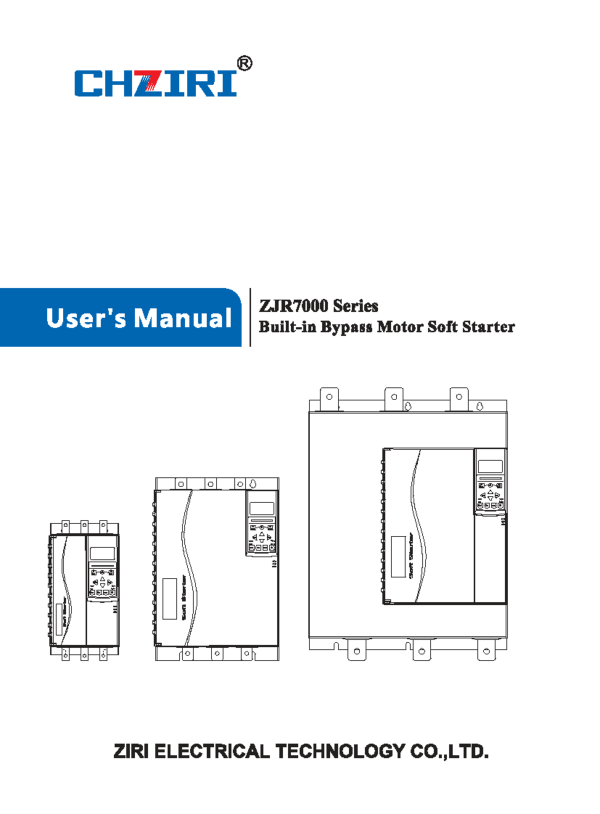 Chziri 7000 Soft Starter User Manual - Electrical Safety & Setup - Studocu