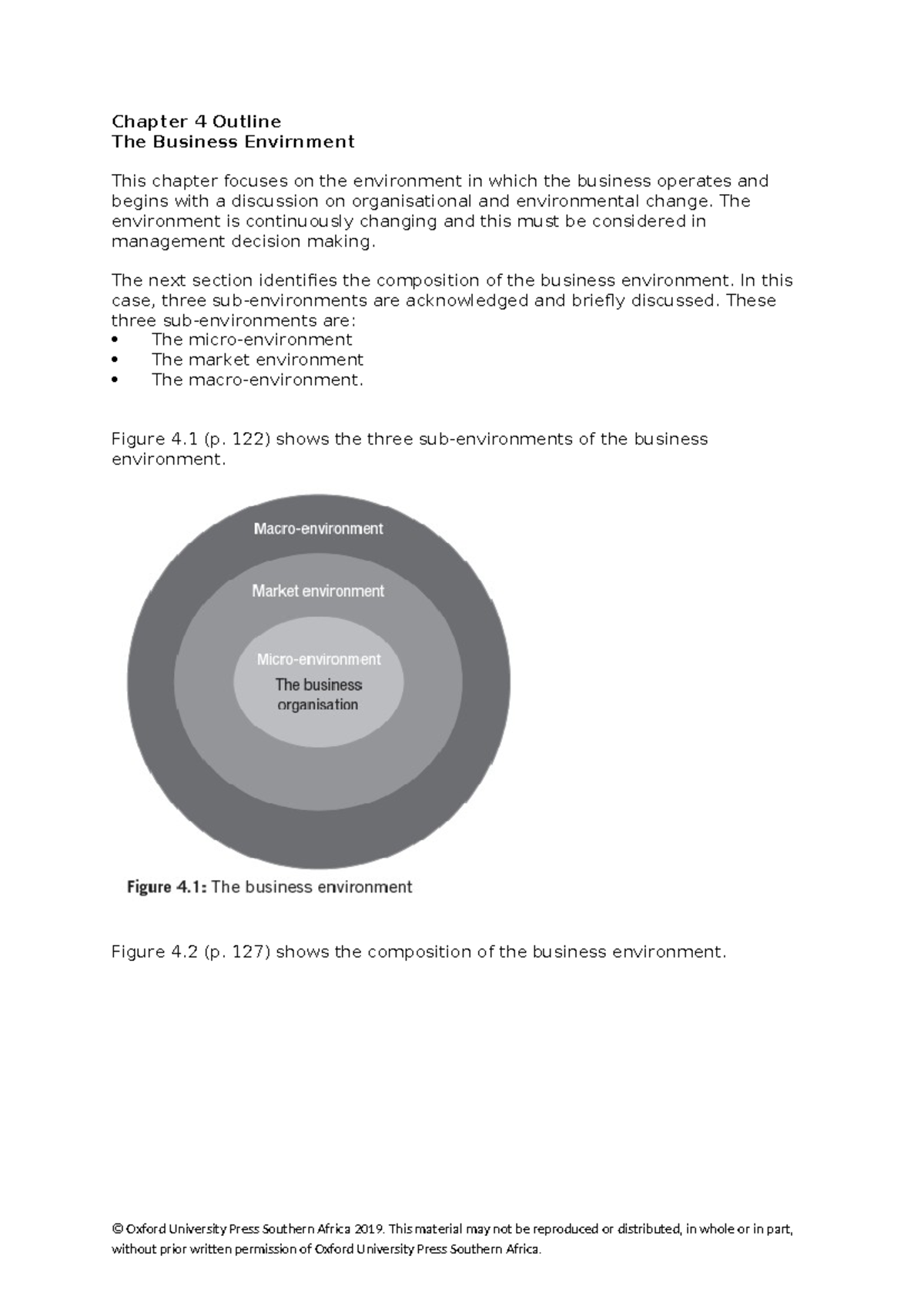 Chapter 4 Outline - The Business Environment - Chapter 4 Outline The ...
