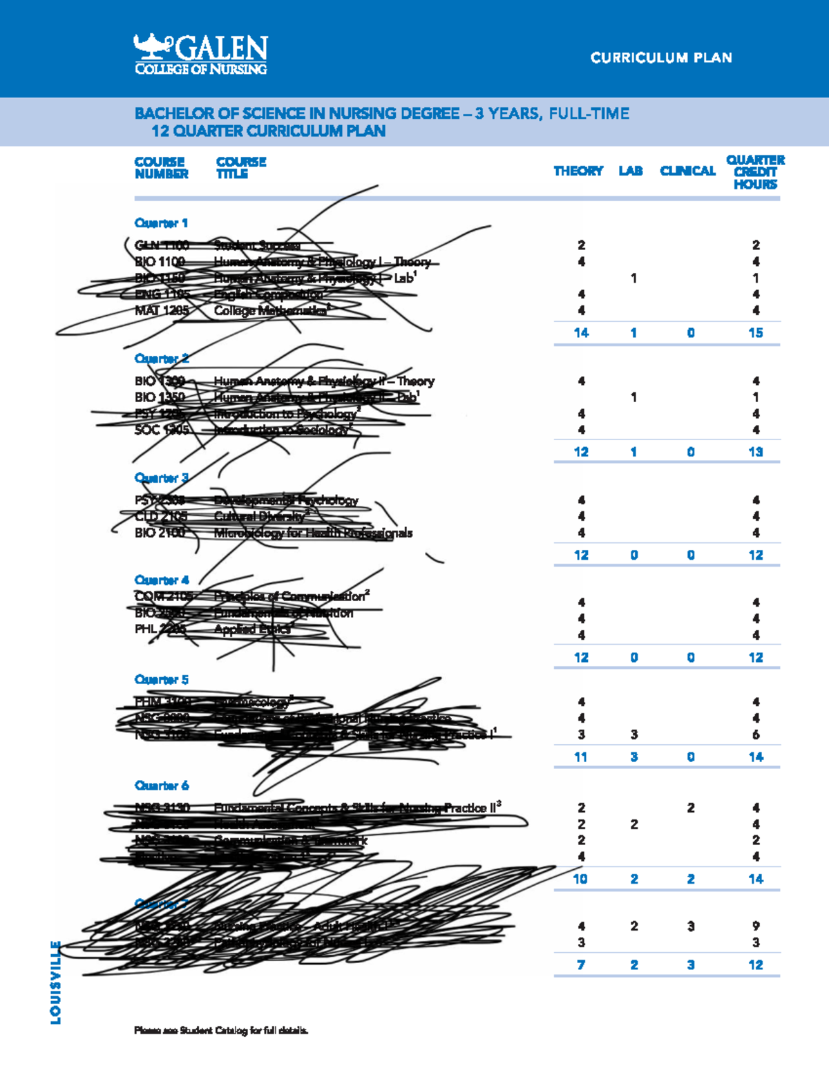 3-Year BSN Curriculum Plan - College of Nursing - Studocu
