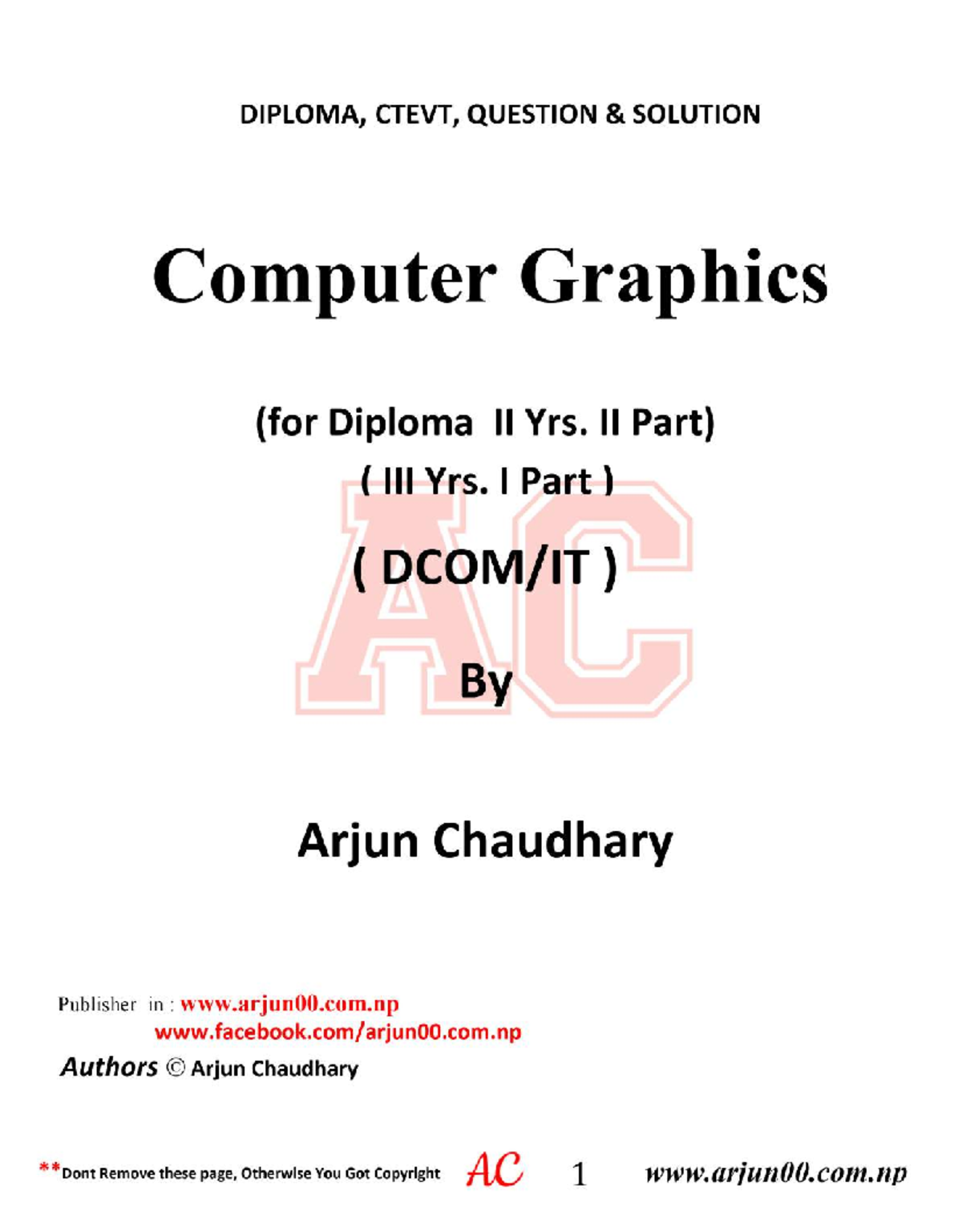 Computer Graphics Solutions for Diploma II: Question Resolutions - Studocu