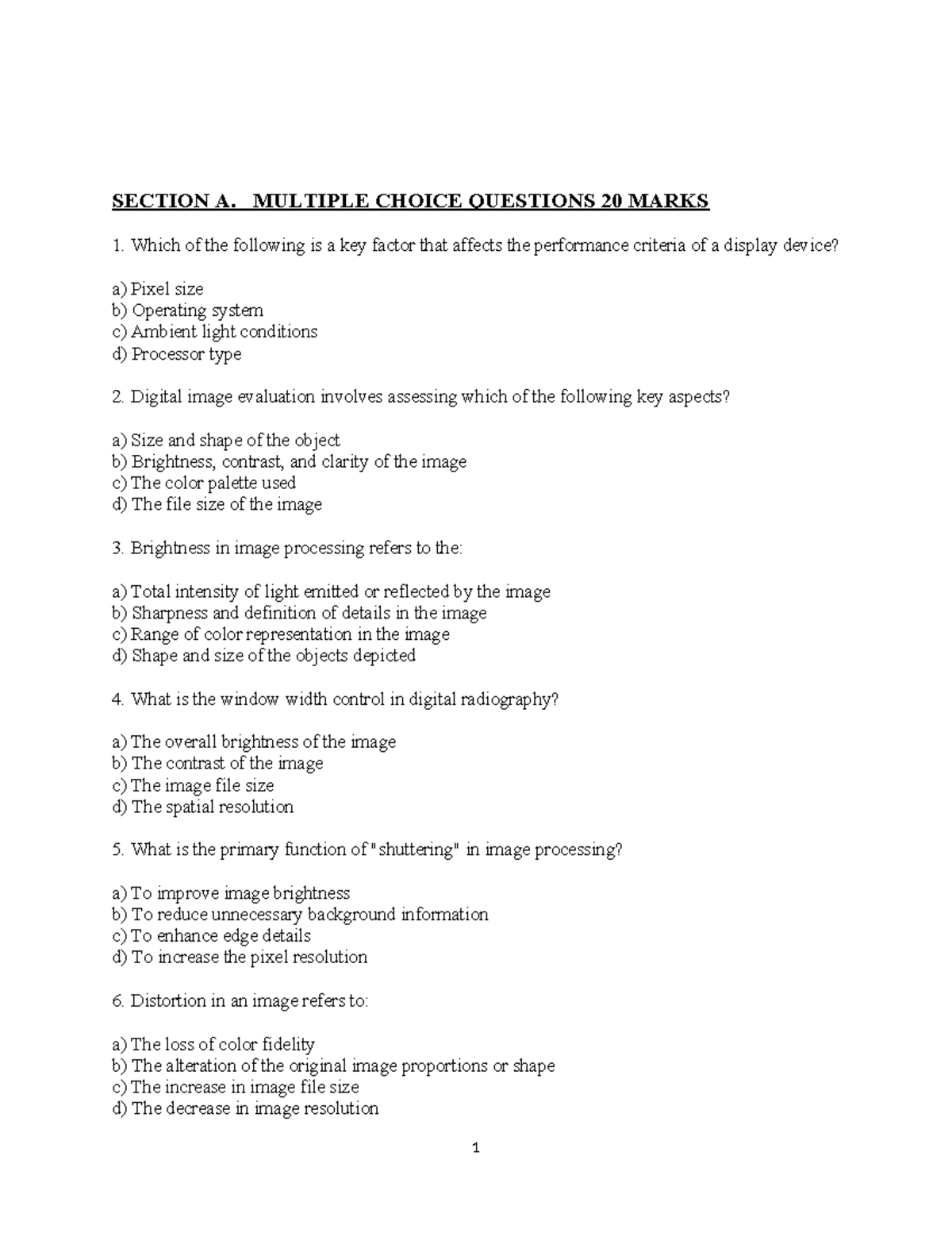 IPT II Final Exam 2024: Multiple Choice & Short Answer Questions - Studocu