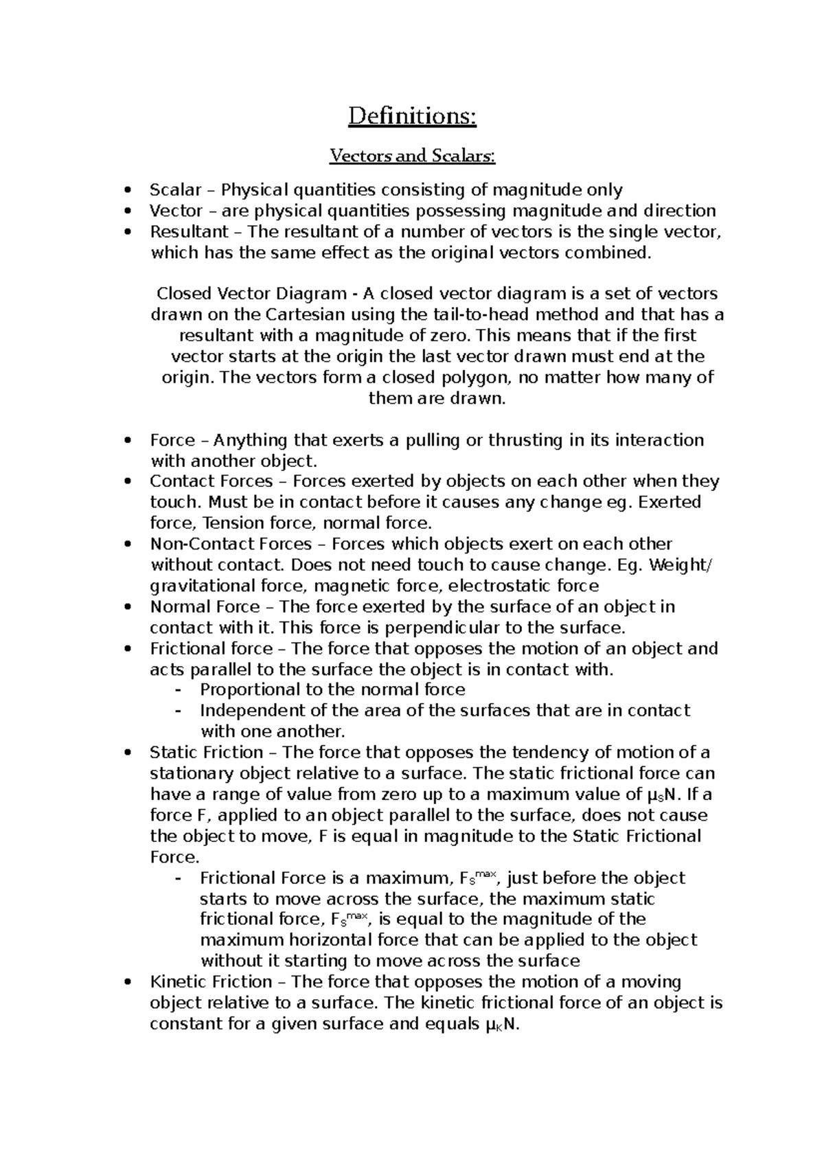 Grade 11 Physics & Chemistry Definitions: Laws & Principles Overview ...