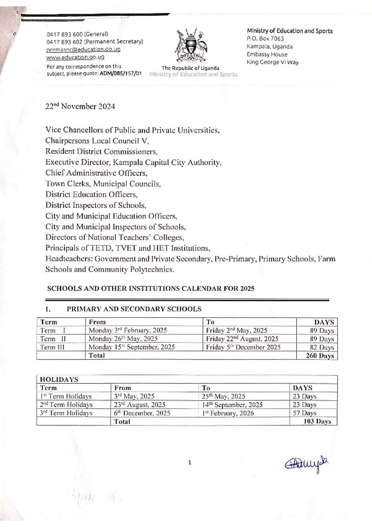 School Calendar 2025: Primary & Secondary Term Dates and Holidays - Studocu