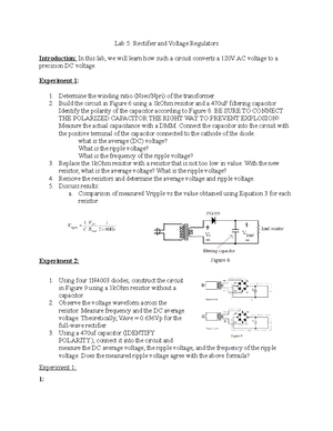 Lab4 - Lab #4: Function Generator and Oscilloscope - Lab #4: Function ...