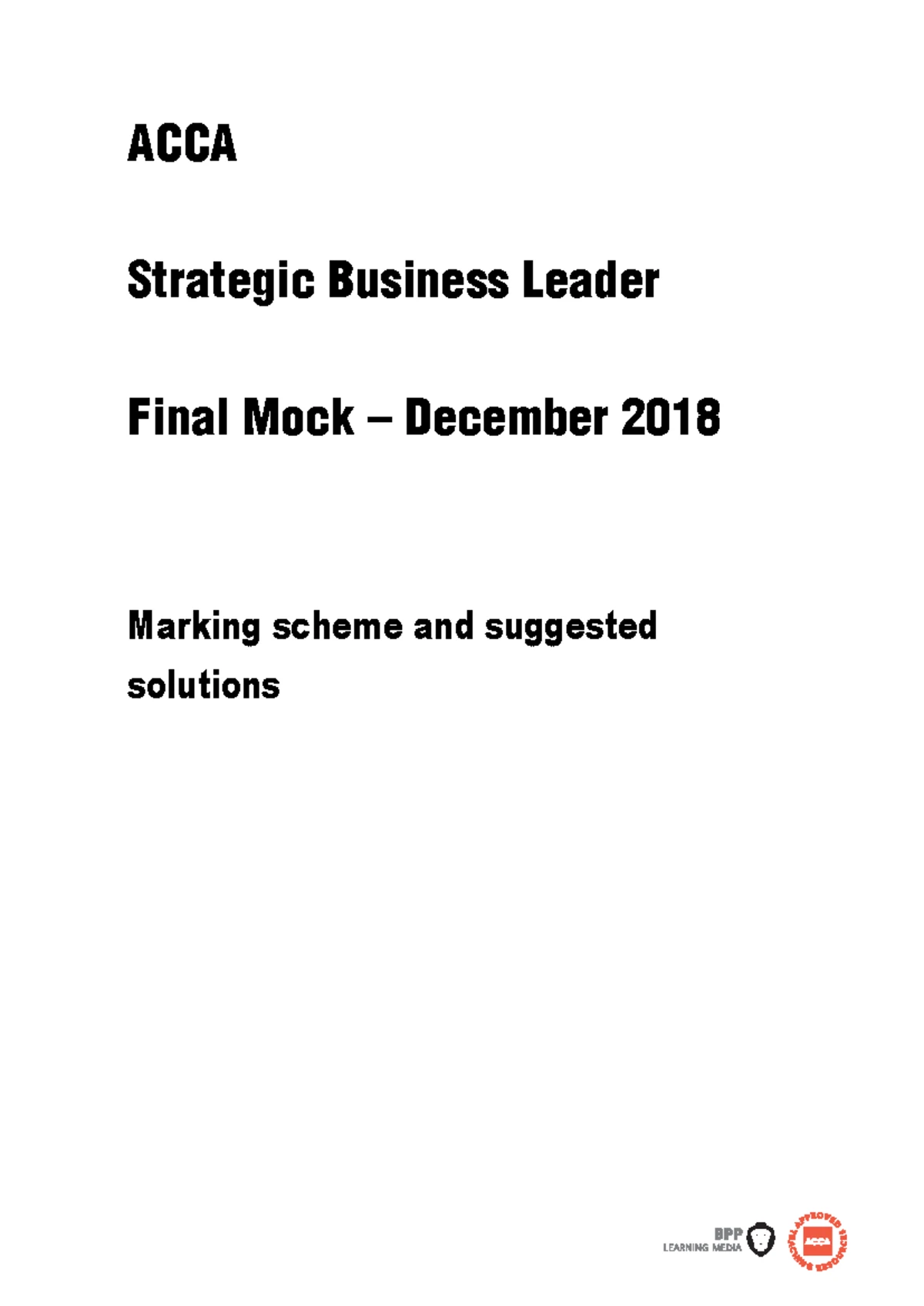 Strategic Business Leader (SBL) September 2023 Examiner Report Insights ...