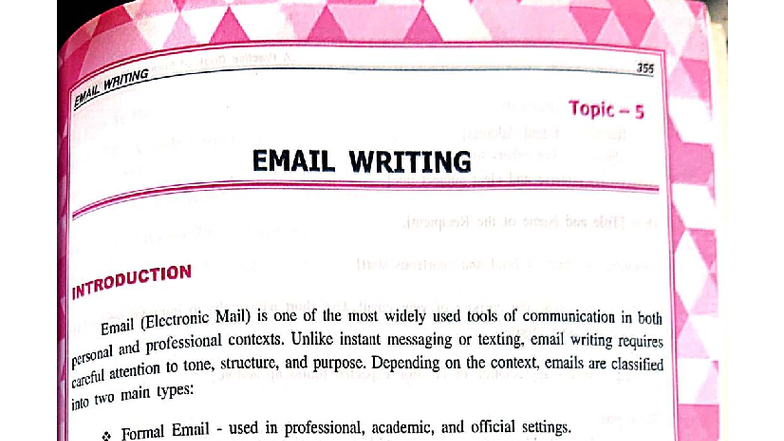 355 EMAIL WRITING: Understanding Formal and Informal Emails - Studocu