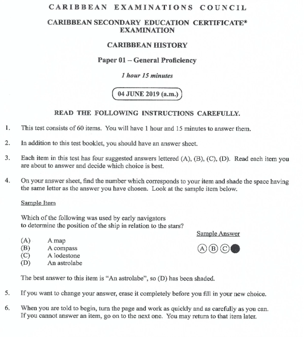 Sample of SBA - A summary of the 1st draft of a CSEC History ...