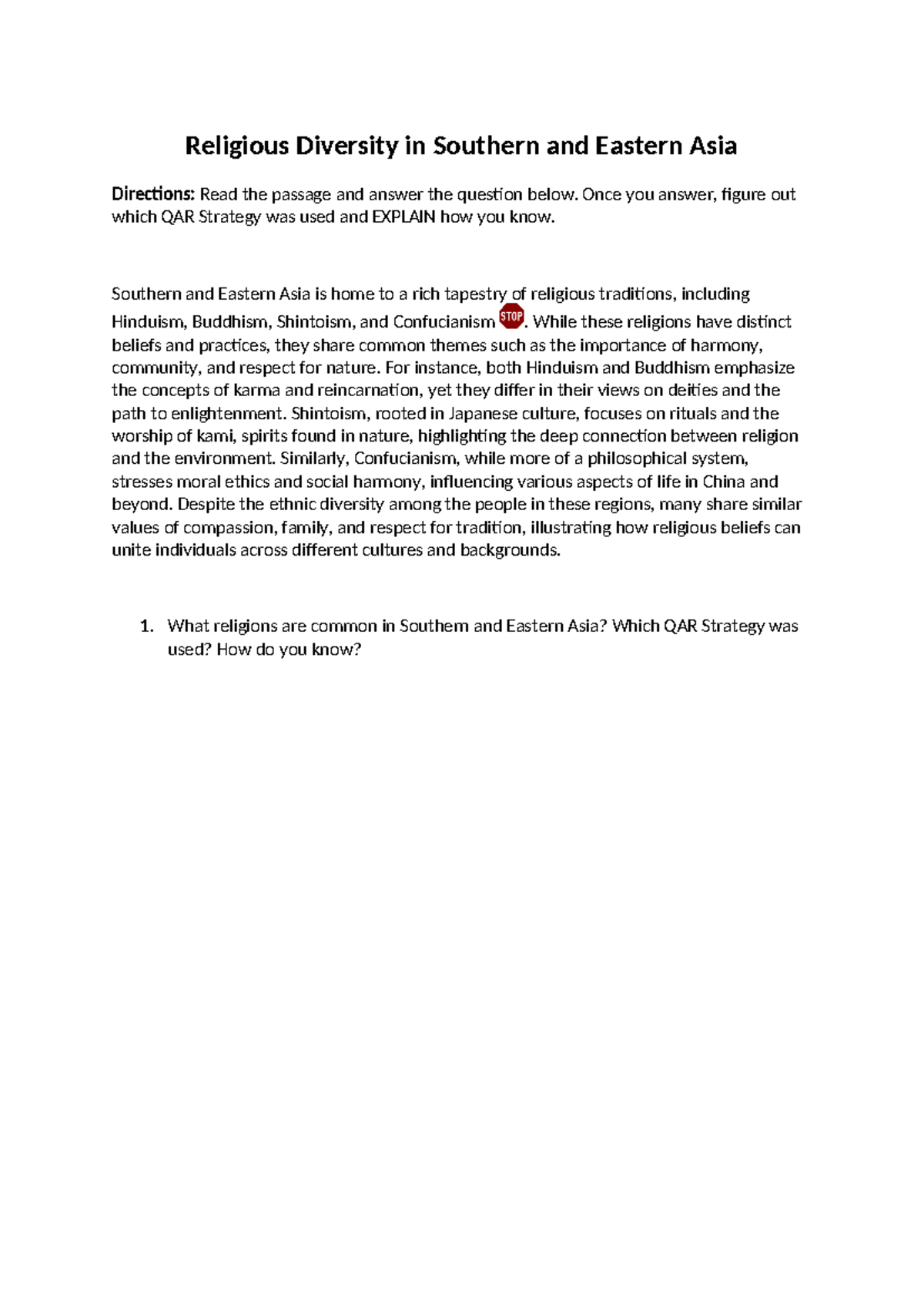 Unit 8 Geography (ethnicy and religion) South and East Asia Information ...