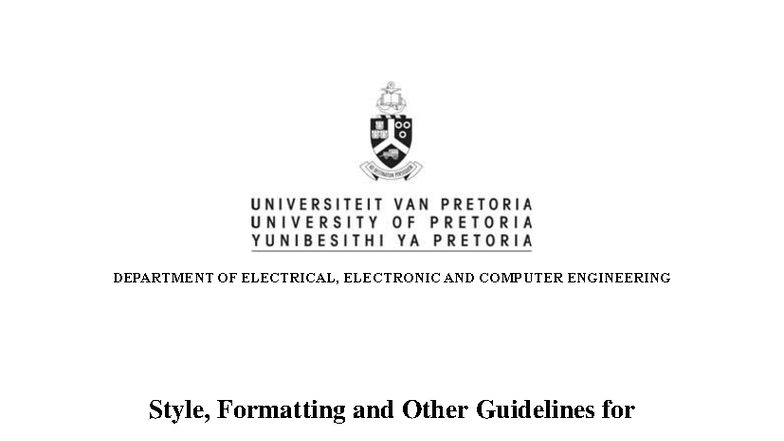 EECE 2024 Dissertation & Thesis Guidelines: Formatting & Style - Studocu