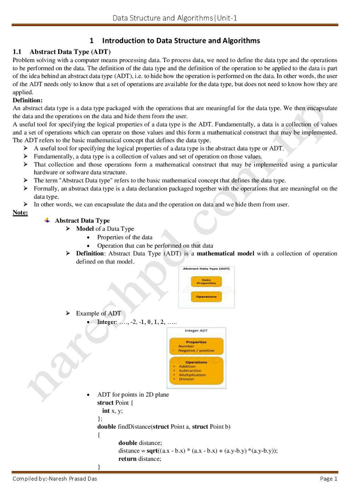 Data Structures and Algorithms (DSA) Overview - NareshPDF - Studocu