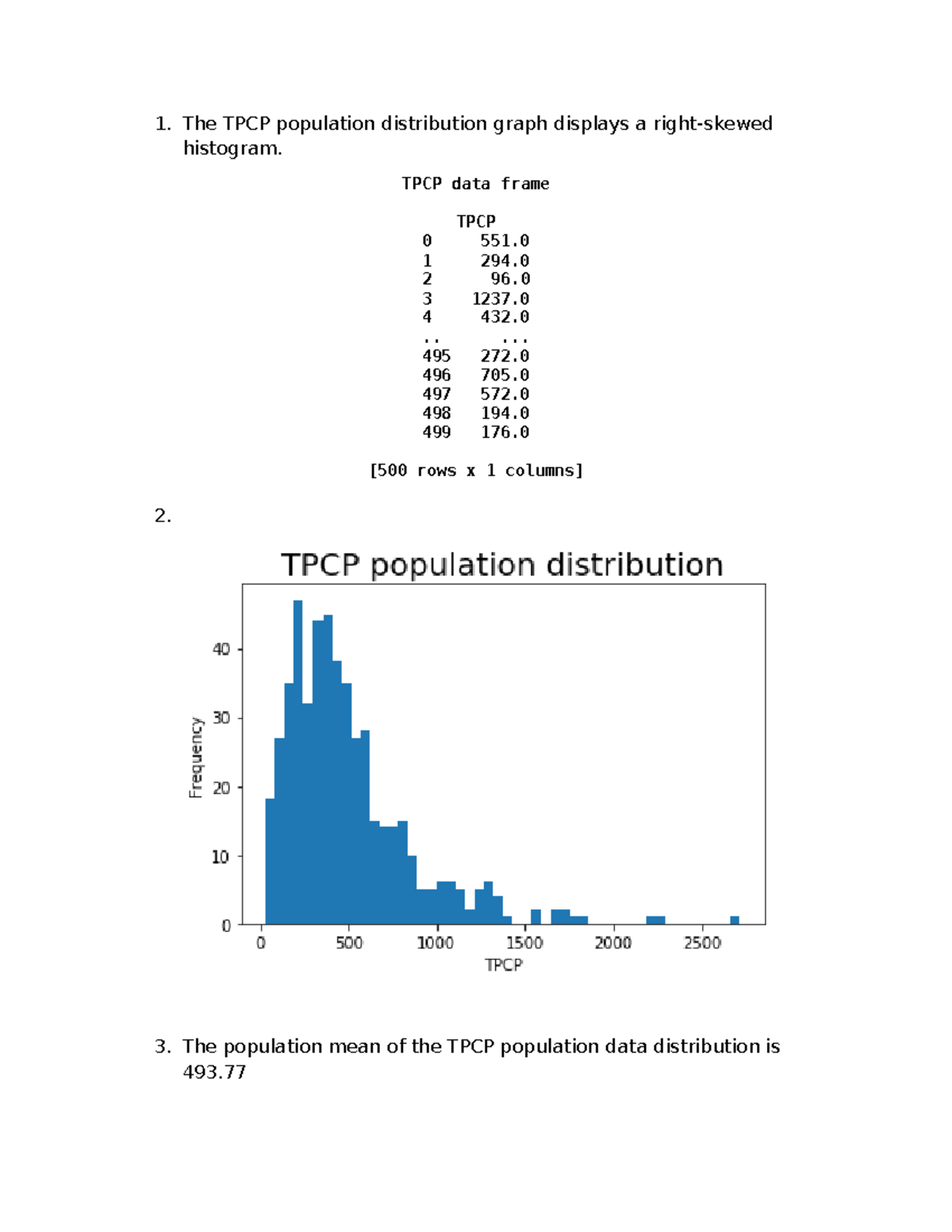 CLT - Understanding the Central Limit Theorem through TPCP Data Analysis - Studocu