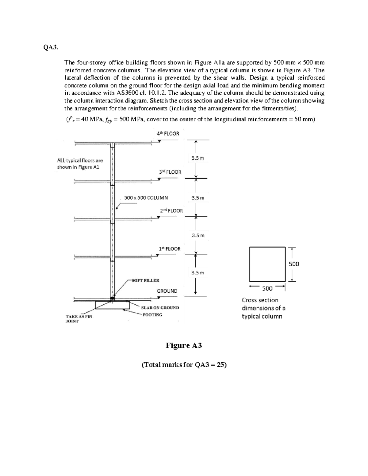 CVEN90049 Final Exam QA3: Design of Reinforced Concrete Column - Studocu