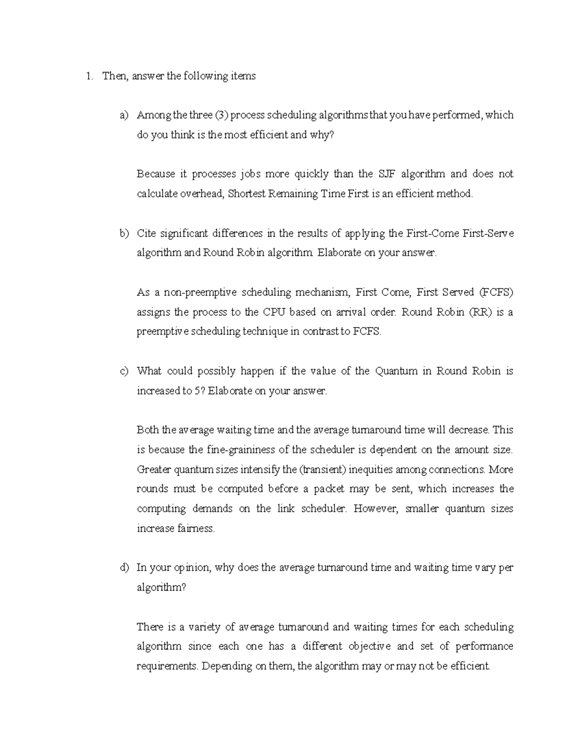 06 Task Performance 1 - ARG - No. 3 - Then, answer the following items ...