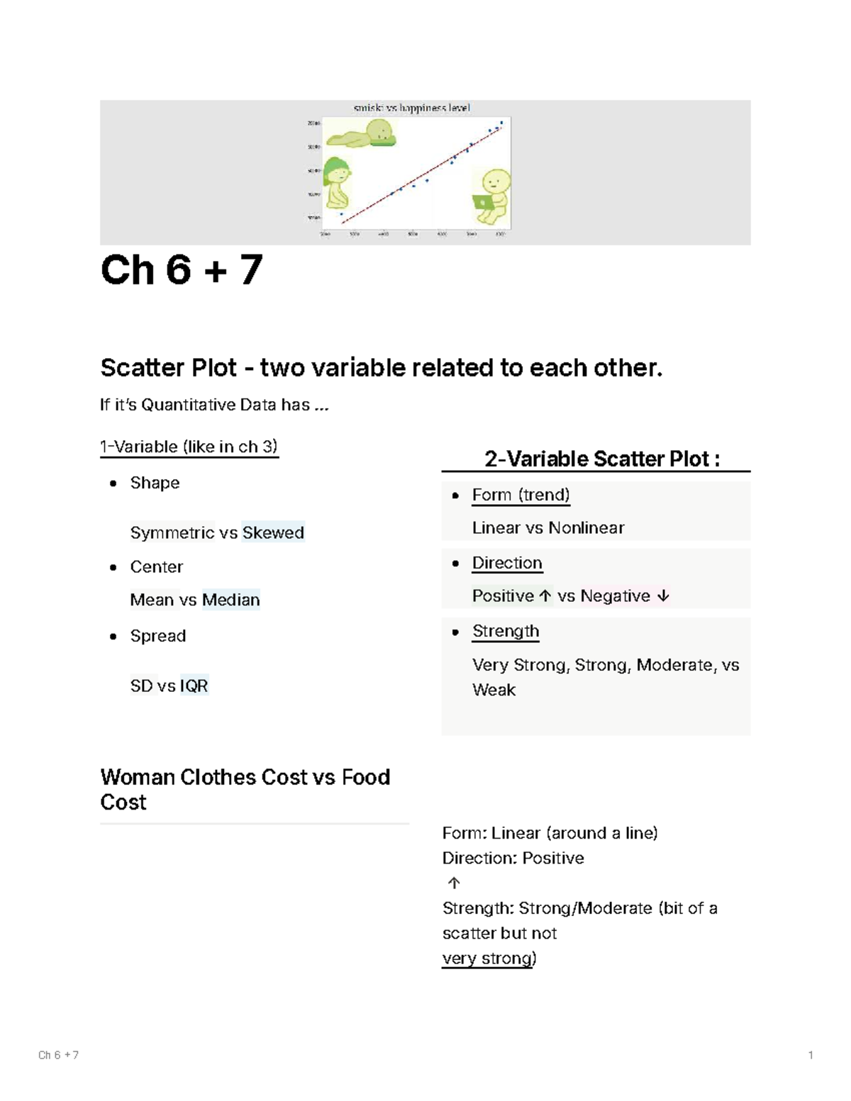 Ch 6 7 Statistical Methods: Analyzing Scatter Plots and Regression ...