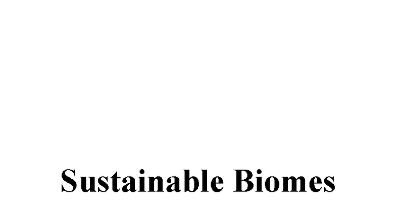Sustainable Biomes Geographical Report (10.3) by Isabella Roderique ...