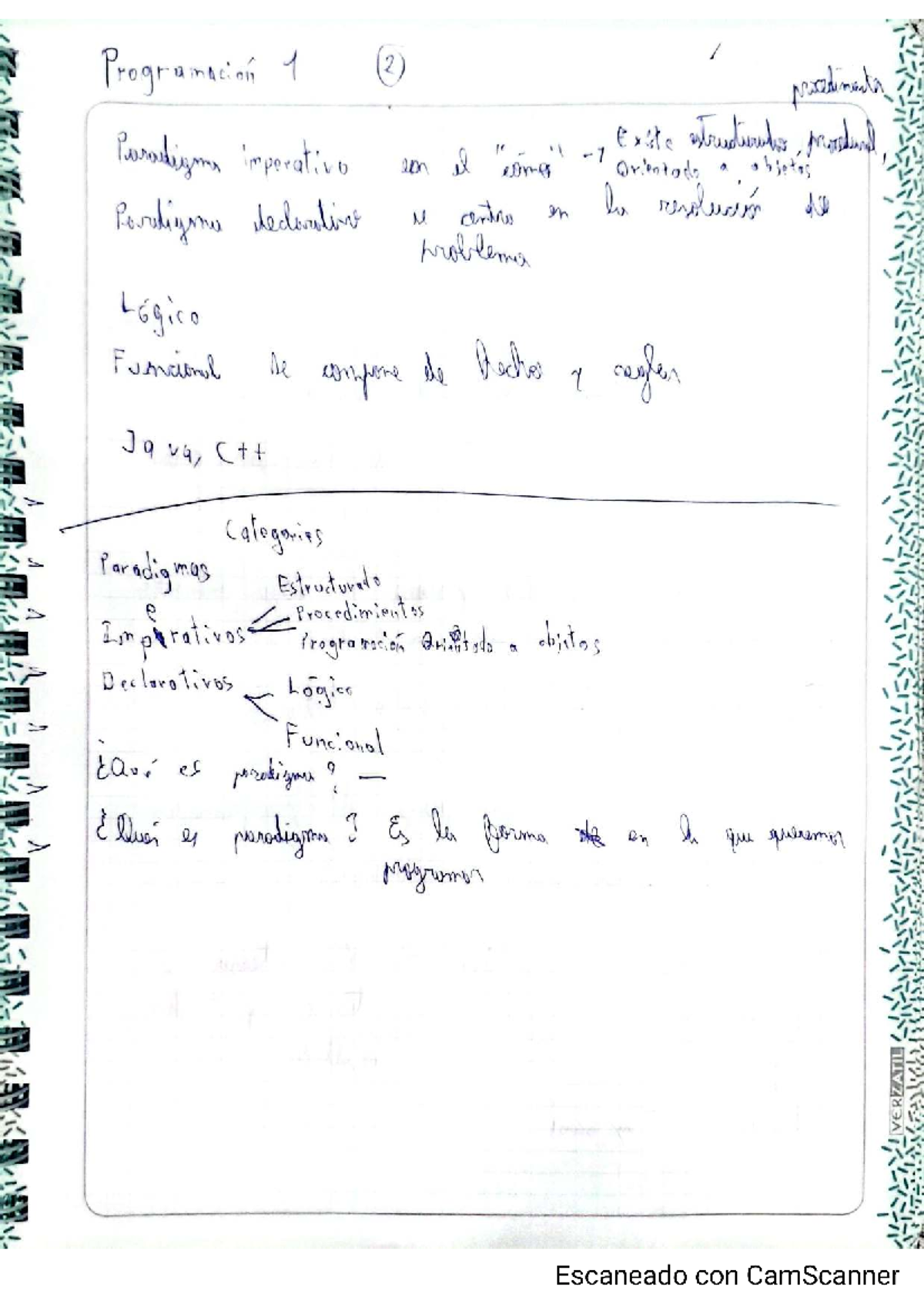 Programación 1: Paradigmas Procedimentales y Estructurados - Studocu